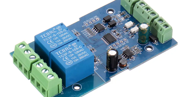 2 Way Modbus RTU 2-Channel Relay Module Switching Input and Output ...