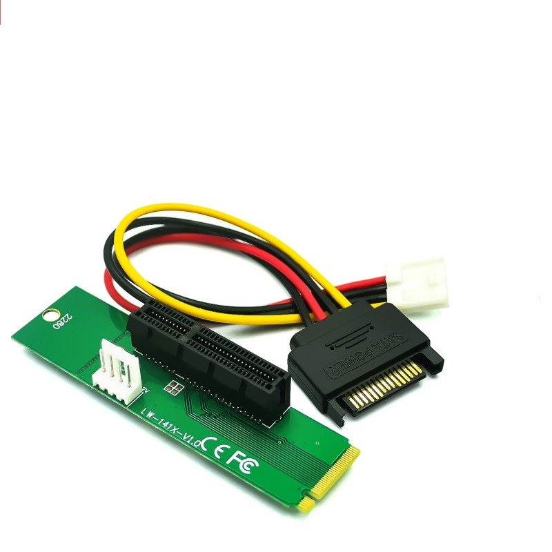 NGFF to PCI-E X4 Slot Adapter Card PCIE Expansion Cards