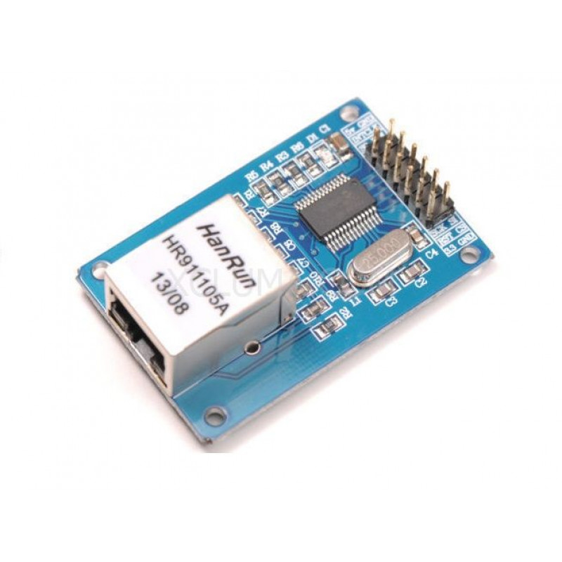 Enc28j60 Ethernet Lan Network Module Schematic For Arduino 12 Pin